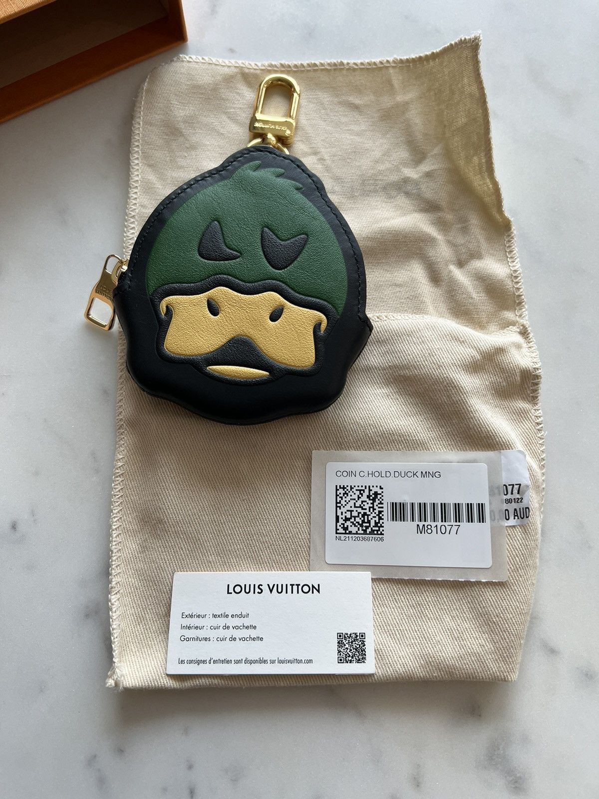 Louis Vuitton Louis Vuitton LV Virgil x NIGO Coin Card Holder DUCK bag ...