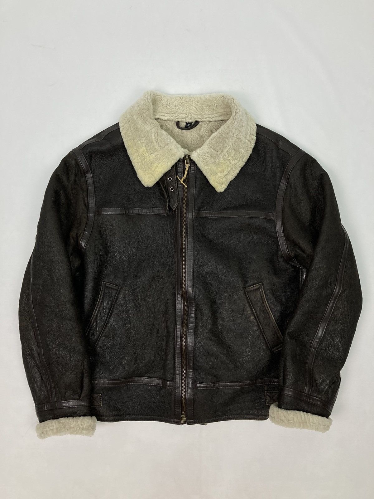 Vintage Vintage B-3 military coat sheepskin jacket | Grailed
