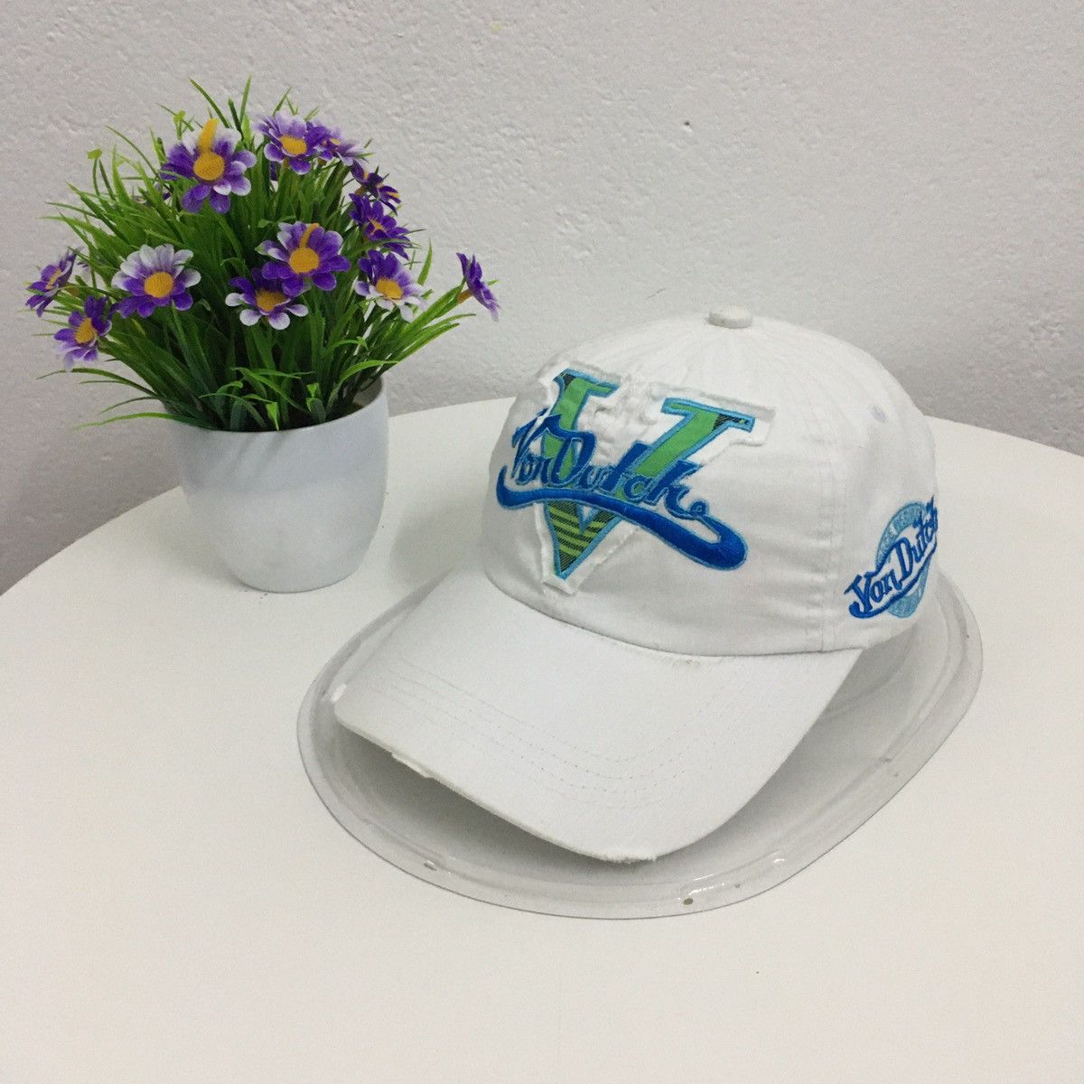 Von Dutch Von Dutch Distressed Design Strapback Cap Hat | Grailed