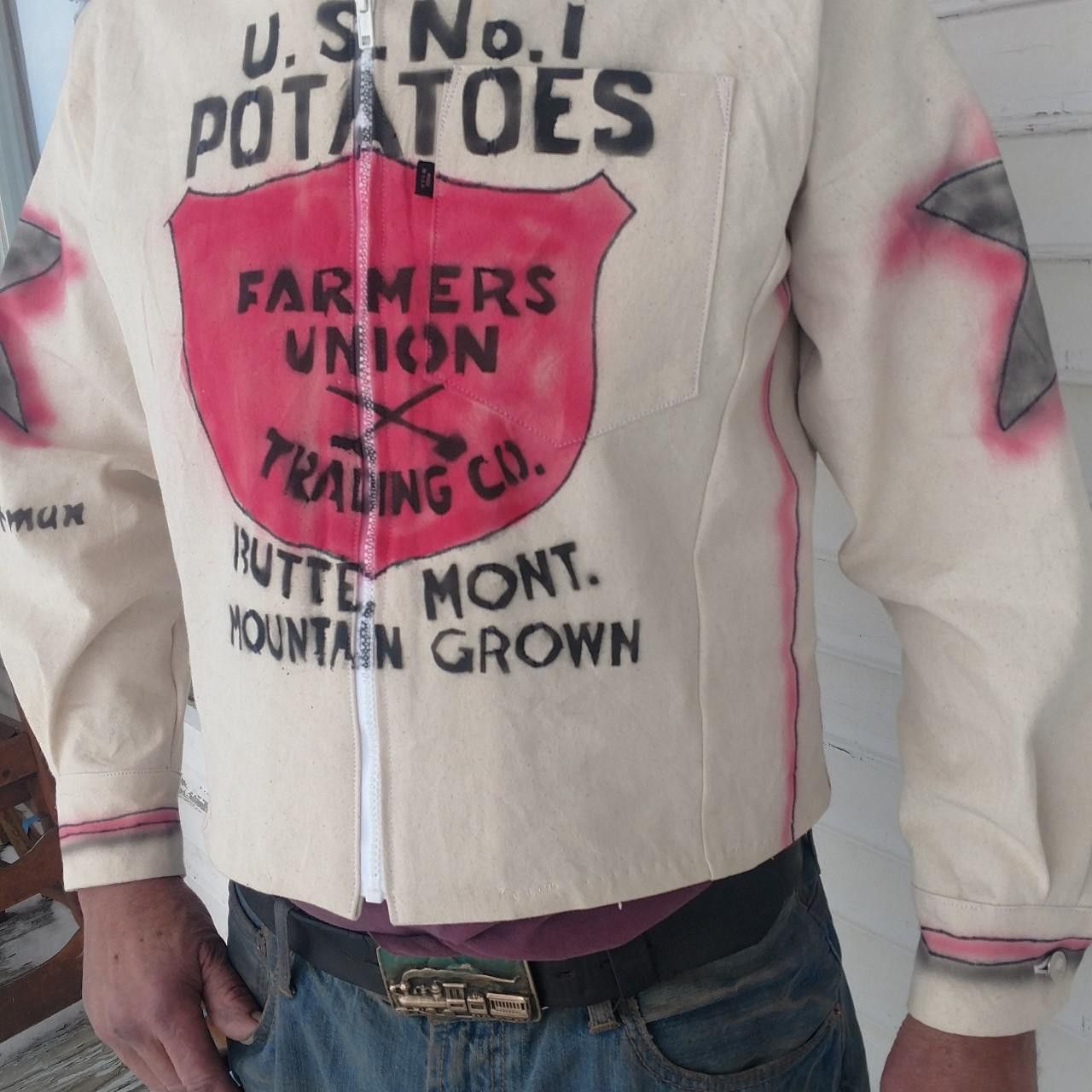 Other Mens Feedsack Farmers Union Jacket L Hermans Eco | Grailed