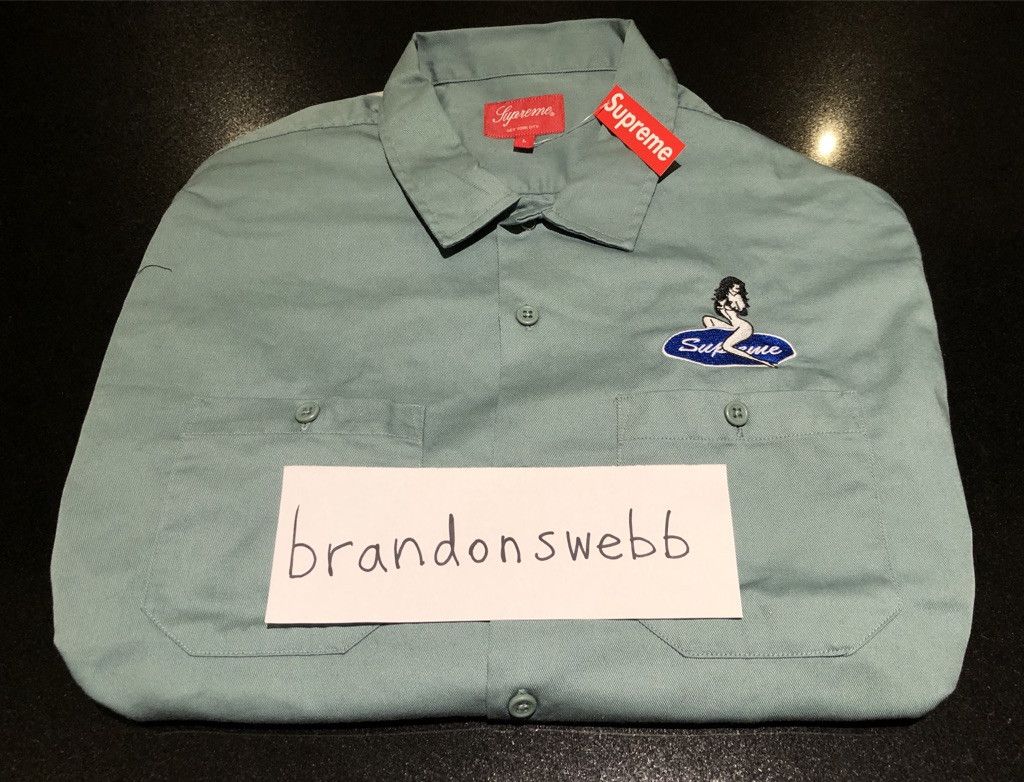 Supreme Pin Up Work Shirt | Grailed
