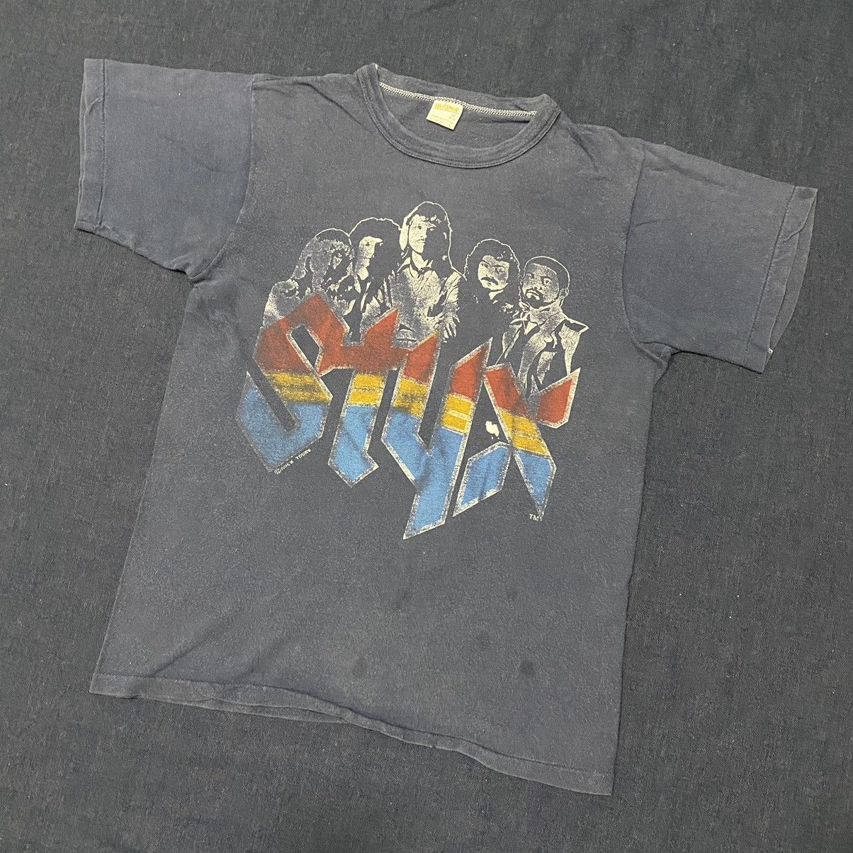 Band Tees × Tour Tee × Vintage VINTAGE 70S STYX BACKSTAGE PASS T-SHIRT ...