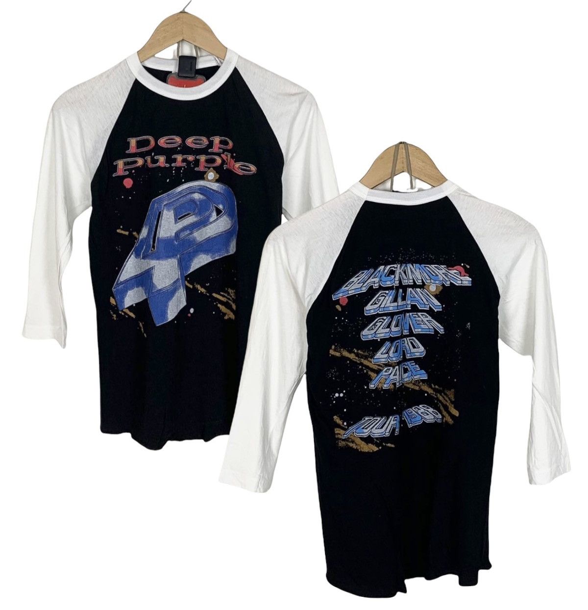 Band Tees × Rock Band × Vintage Vintage Deep Purple 1988 Tour Raglan 3/ ...