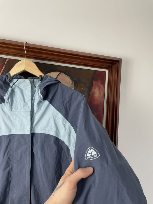 Nike Nike ACG Vintage Grey Baby Blue Tech Windbreaker Jacket | Grailed
