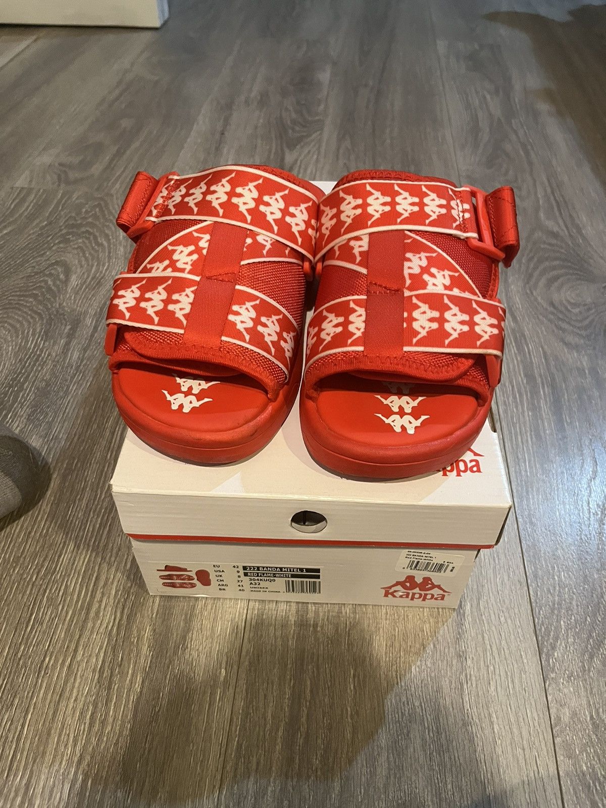Kappa Kappa Slides Red | Grailed