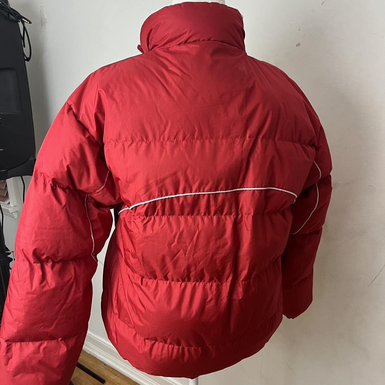 Vintage Vintage style Red and white chunky puffer jacket | Grailed