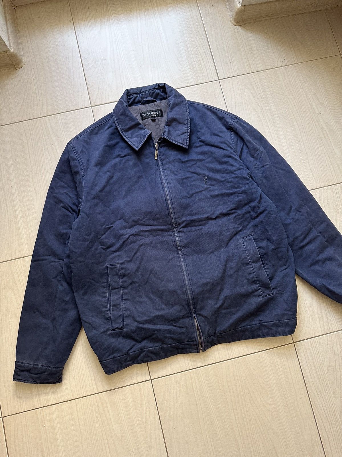 Vintage Yves Saint Laurent Harrington jacket YSL luxury designer | Grailed