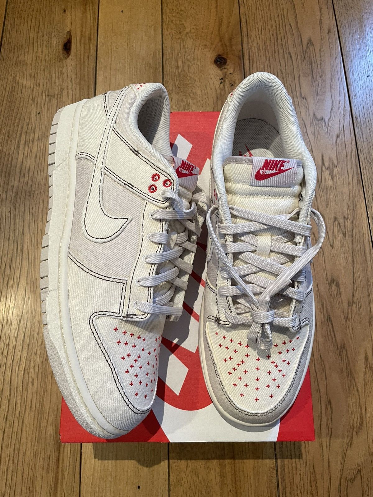 Nike Nike Dunk Low Sashiko Light Orewood | Grailed
