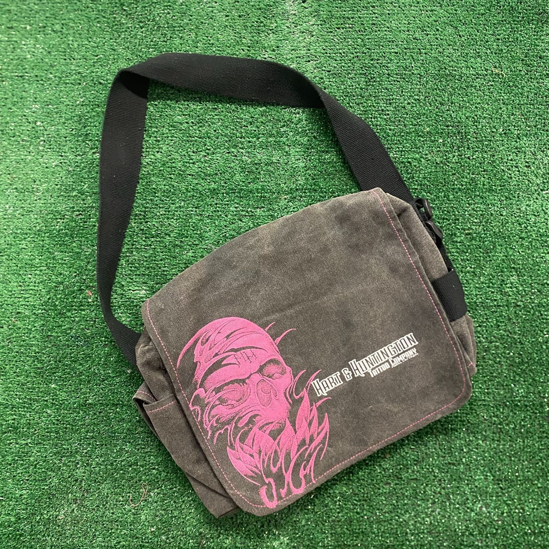 Vintage Tattoo Skull Flames Vintage Grunge Punk Emo Messenger Bag | Grailed