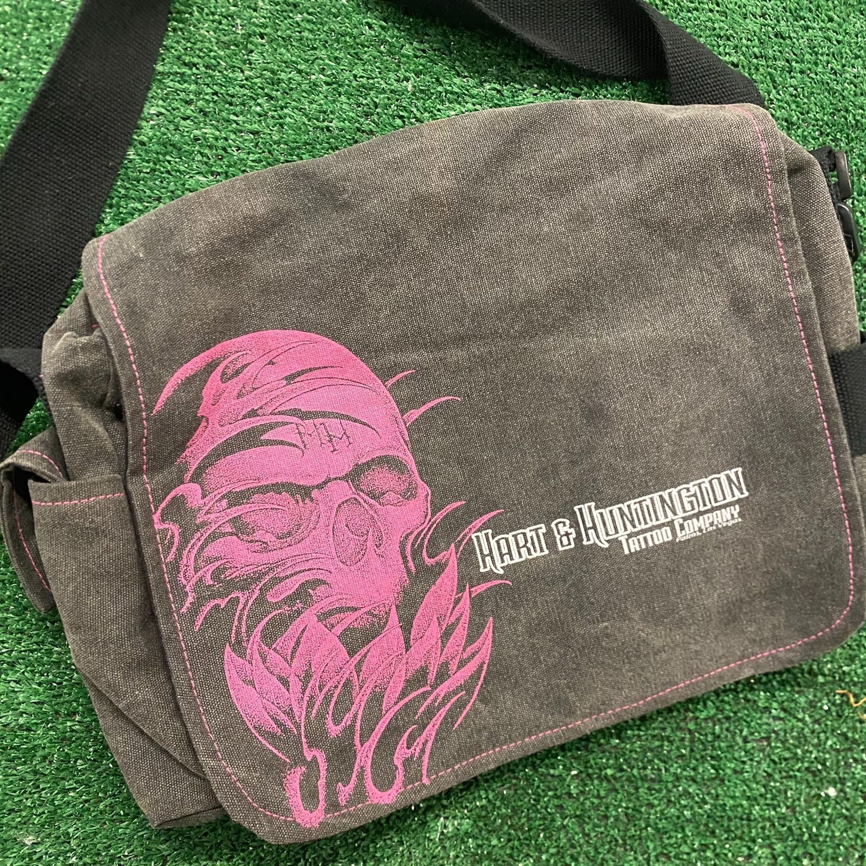 Vintage Tattoo Skull Flames Vintage Grunge Punk Emo Messenger Bag | Grailed