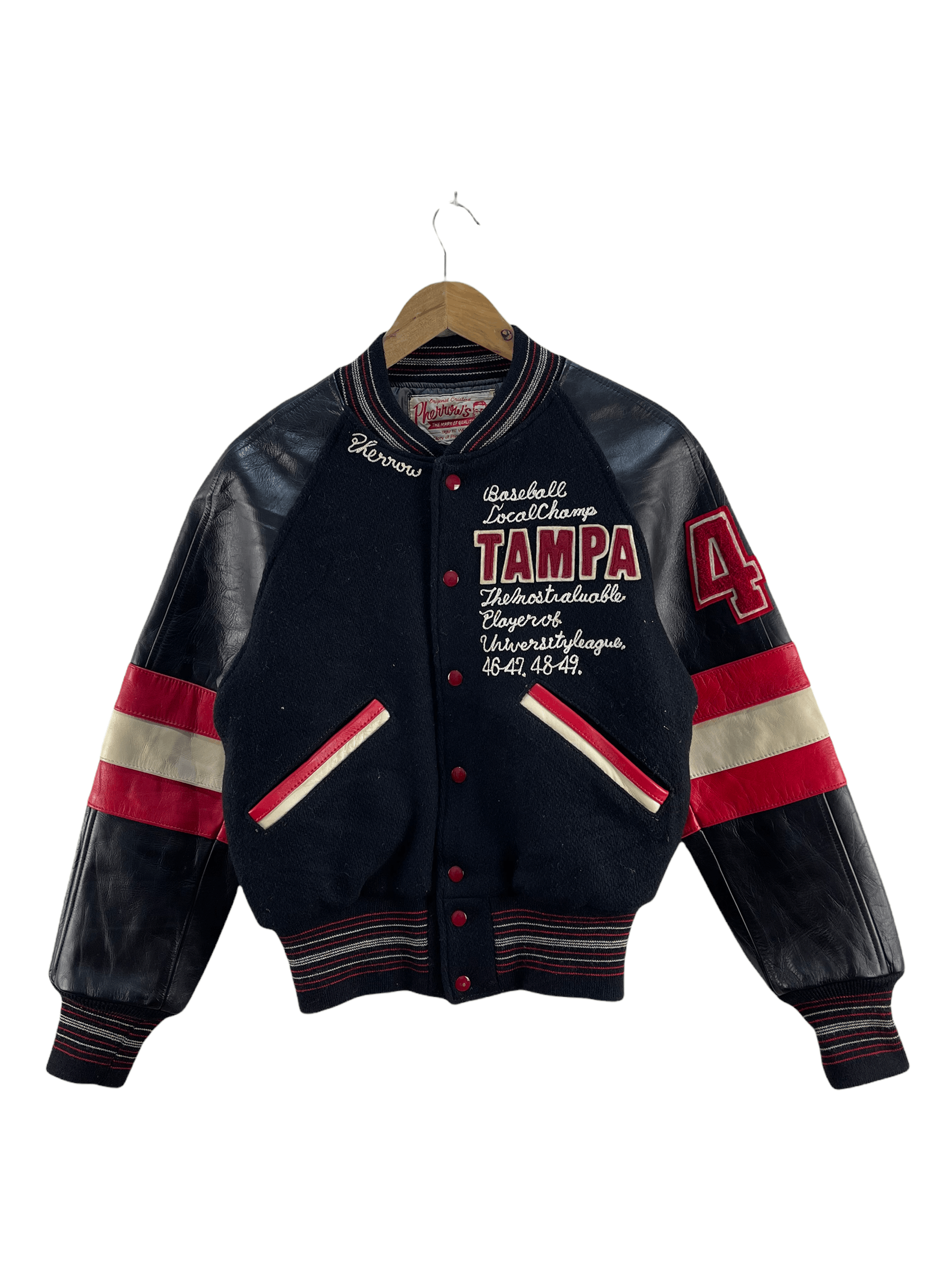 Pherrows × Varsity Jacket VINTAGE NINE MILES BASEBALL BY PHERROWS VARSITY JACKET | Grailed