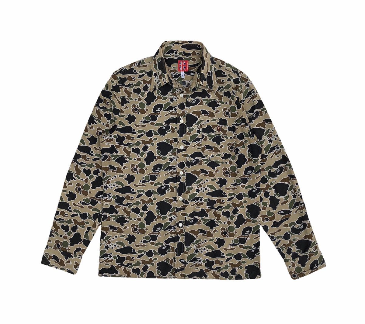 Bape Star Camo BD Shirt | Grailed