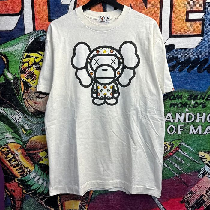 Bape Y2K Bape X Kaws Baby Milo Monogram Tee Size Large | Grailed