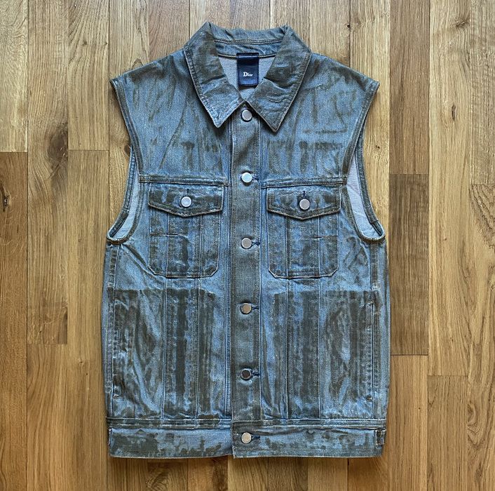 Dior Dior Homme SS04 Strip Waxed Vest | Grailed