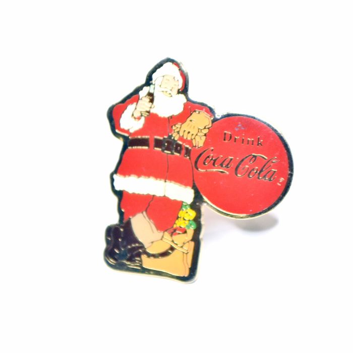 Vintage 50s Coca Cola Holiday Brooch Pin | Grailed