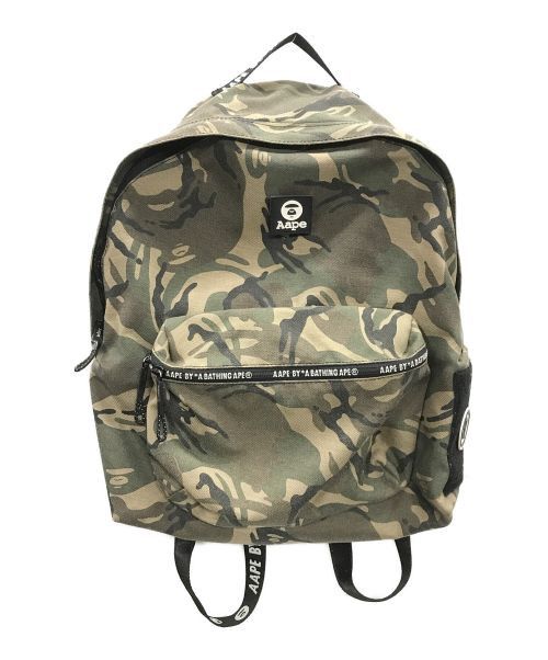 Bape A BATHING APE AAPE Camouflage Rucksack / Backpack Olive | Grailed