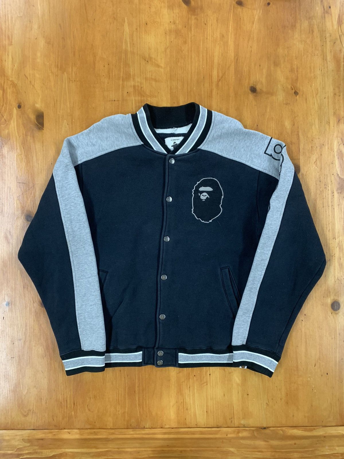 Bape Bape Y2K Nigo Varsity Jacket | Grailed