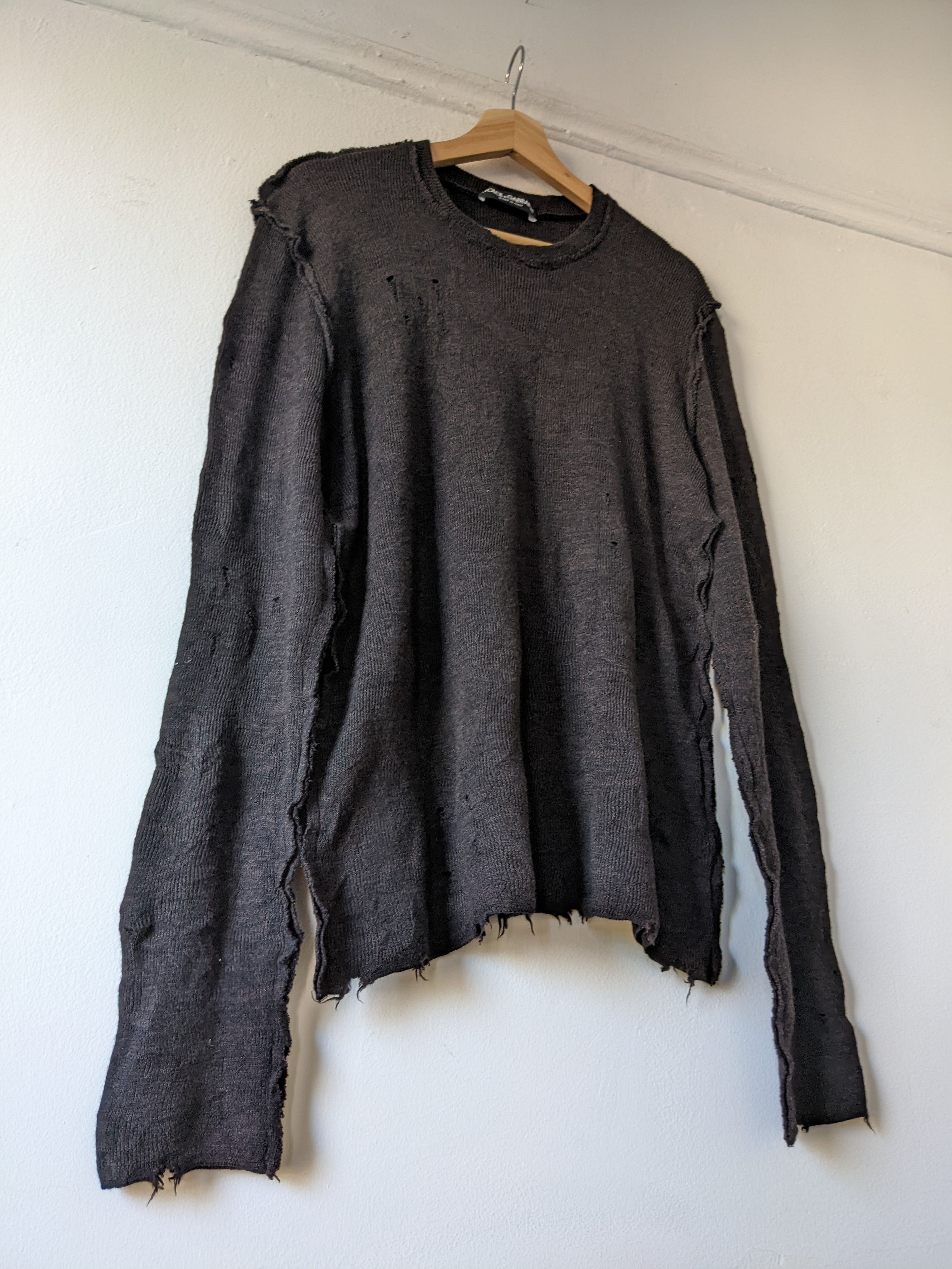 Dolce & Gabbana FW08 Distressed Inside-Out Sweater | Grailed