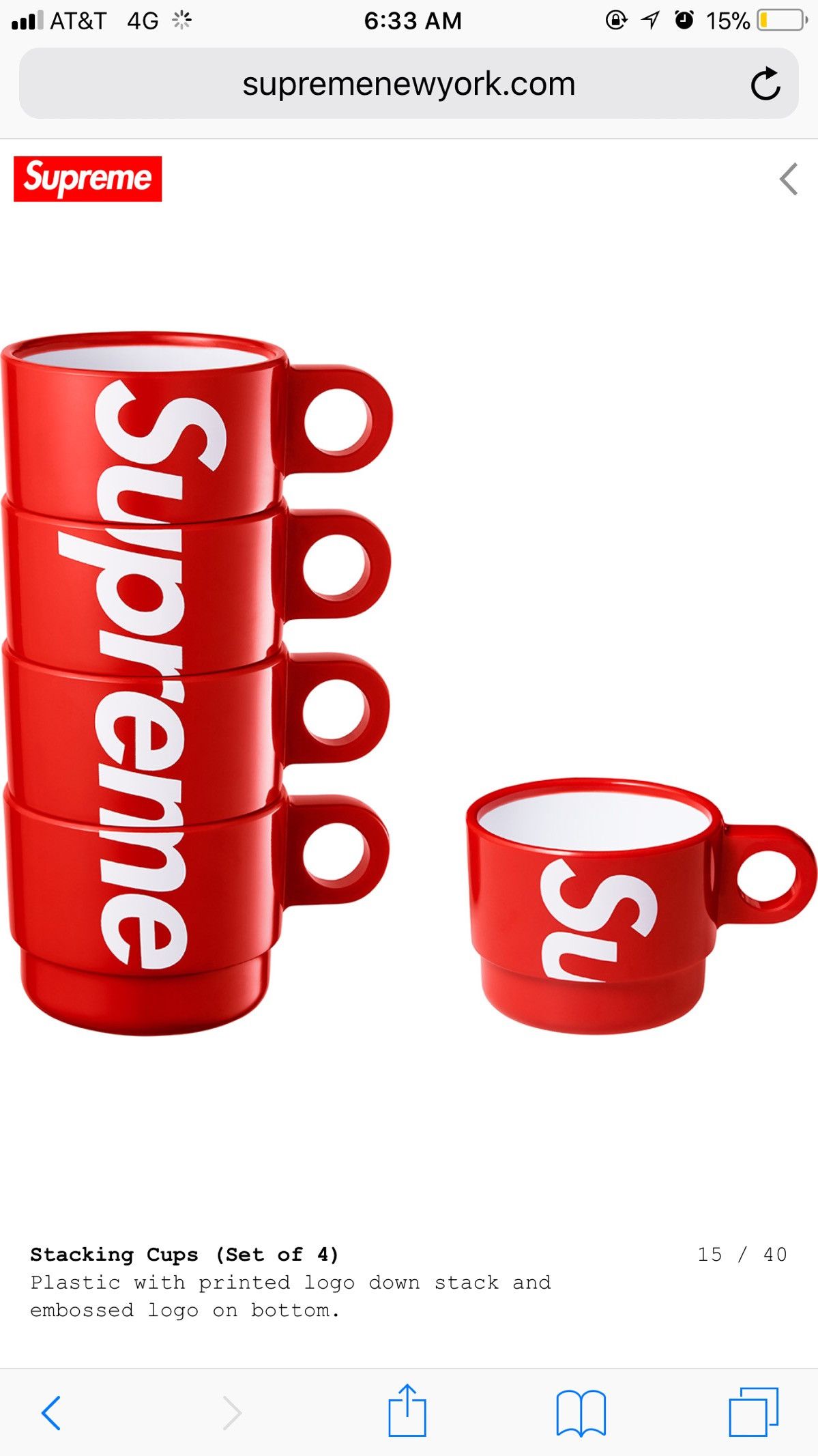 Supreme Stacking Cup Set | Grailed