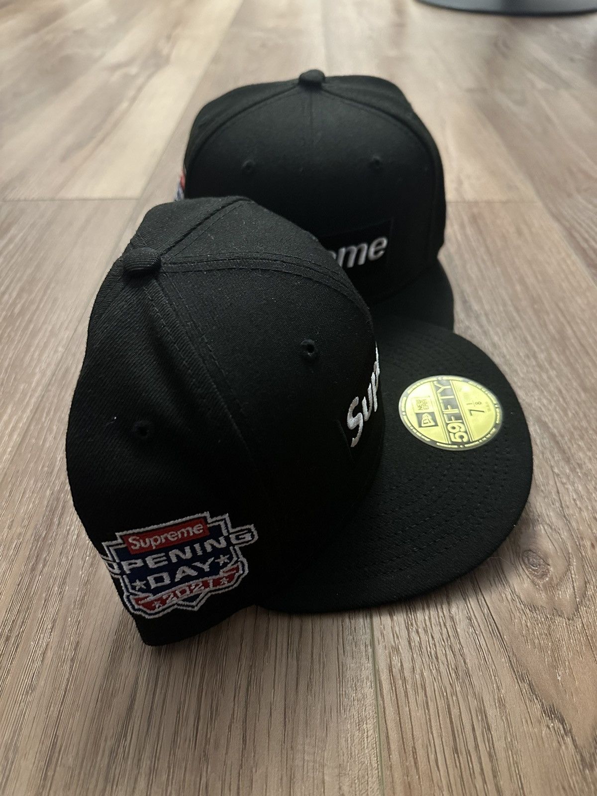 New Era × Supreme New supreme x new era no comp black fitted 7 3/8 hat ...