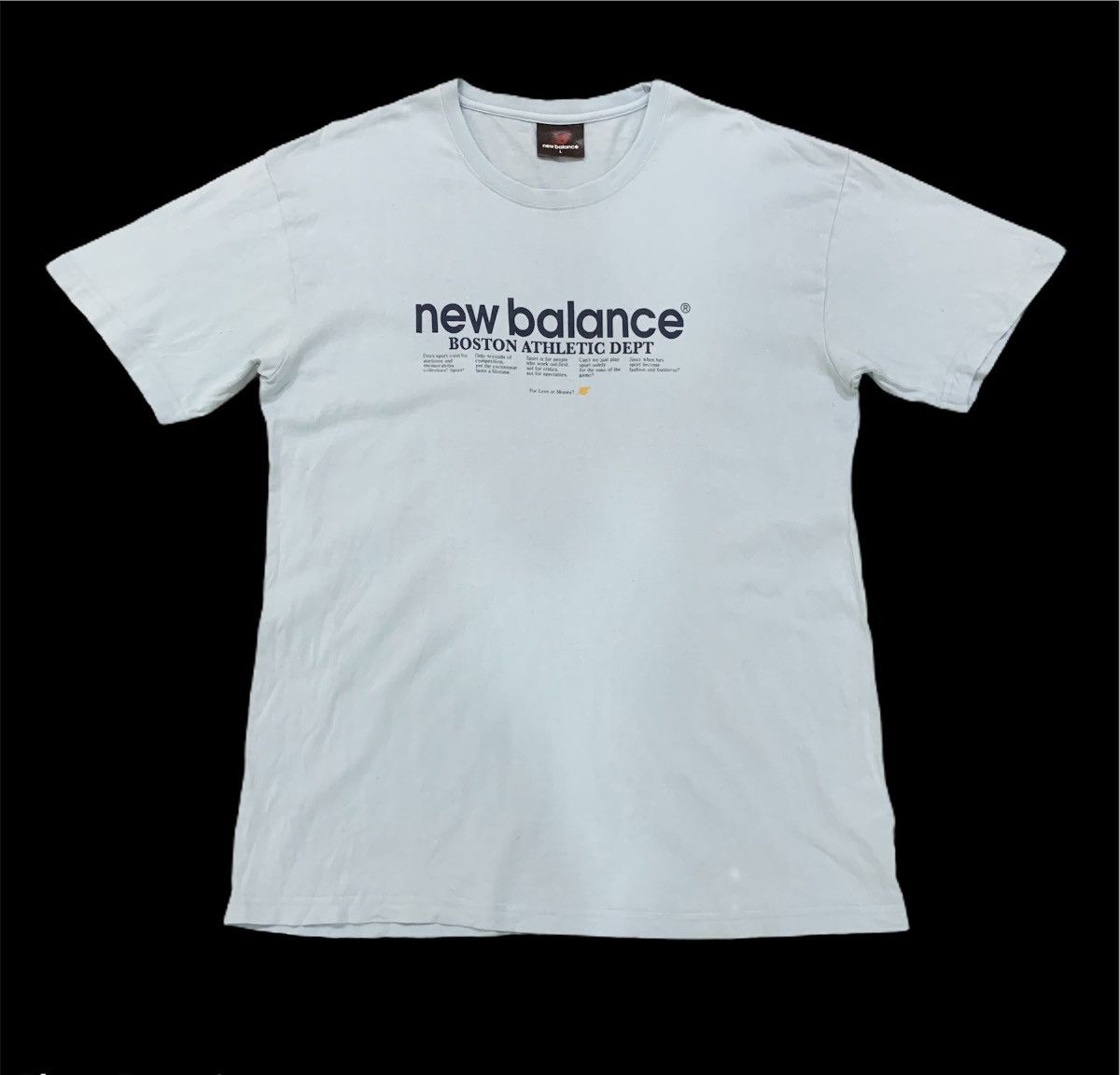 New Balance NEW BALANCE Vintag 90s Authentic Boston Athletic Dept Shirt ...