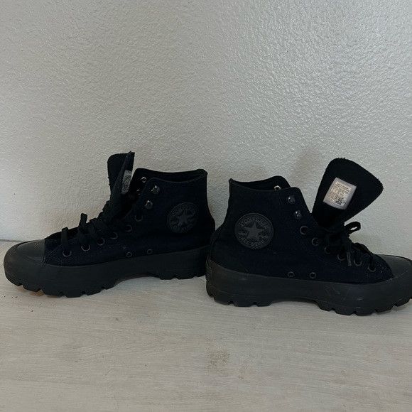 Converse Black platform Converse high tops sneakers | Grailed