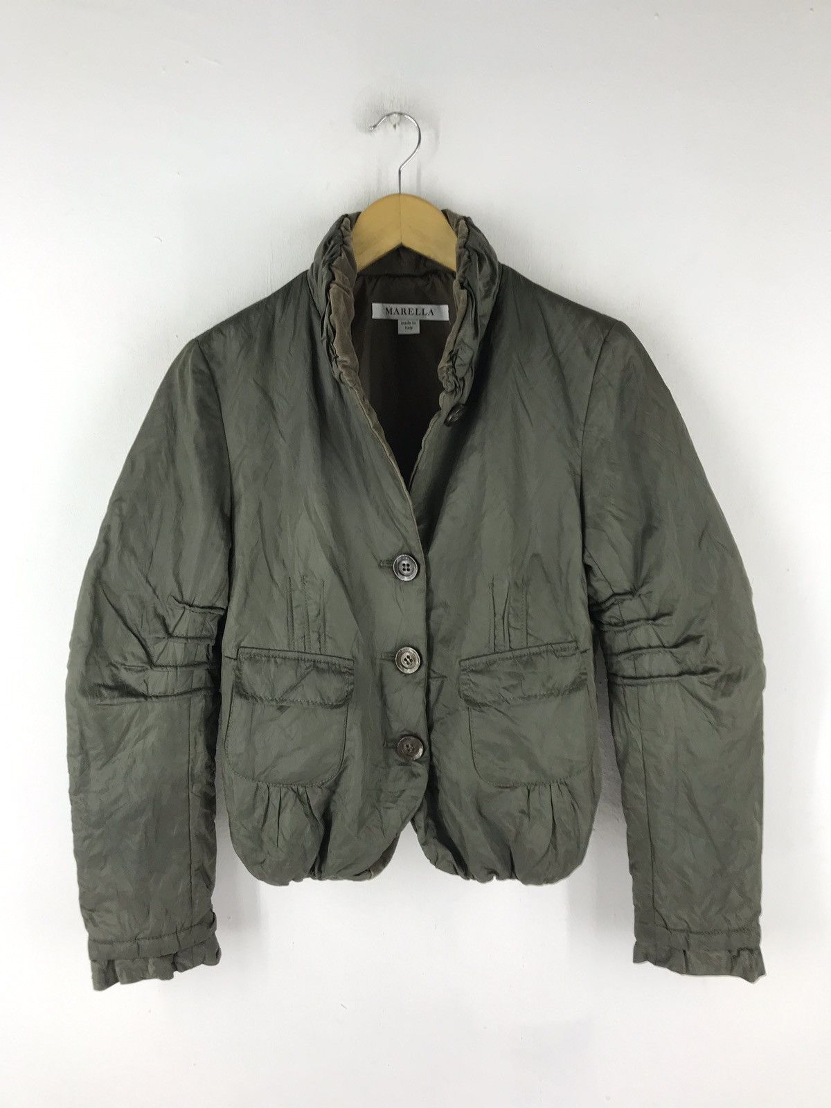 Italian Designers MARELLA SAGE GREEN JACKET MADE IN ITALY FOR LADIES ...