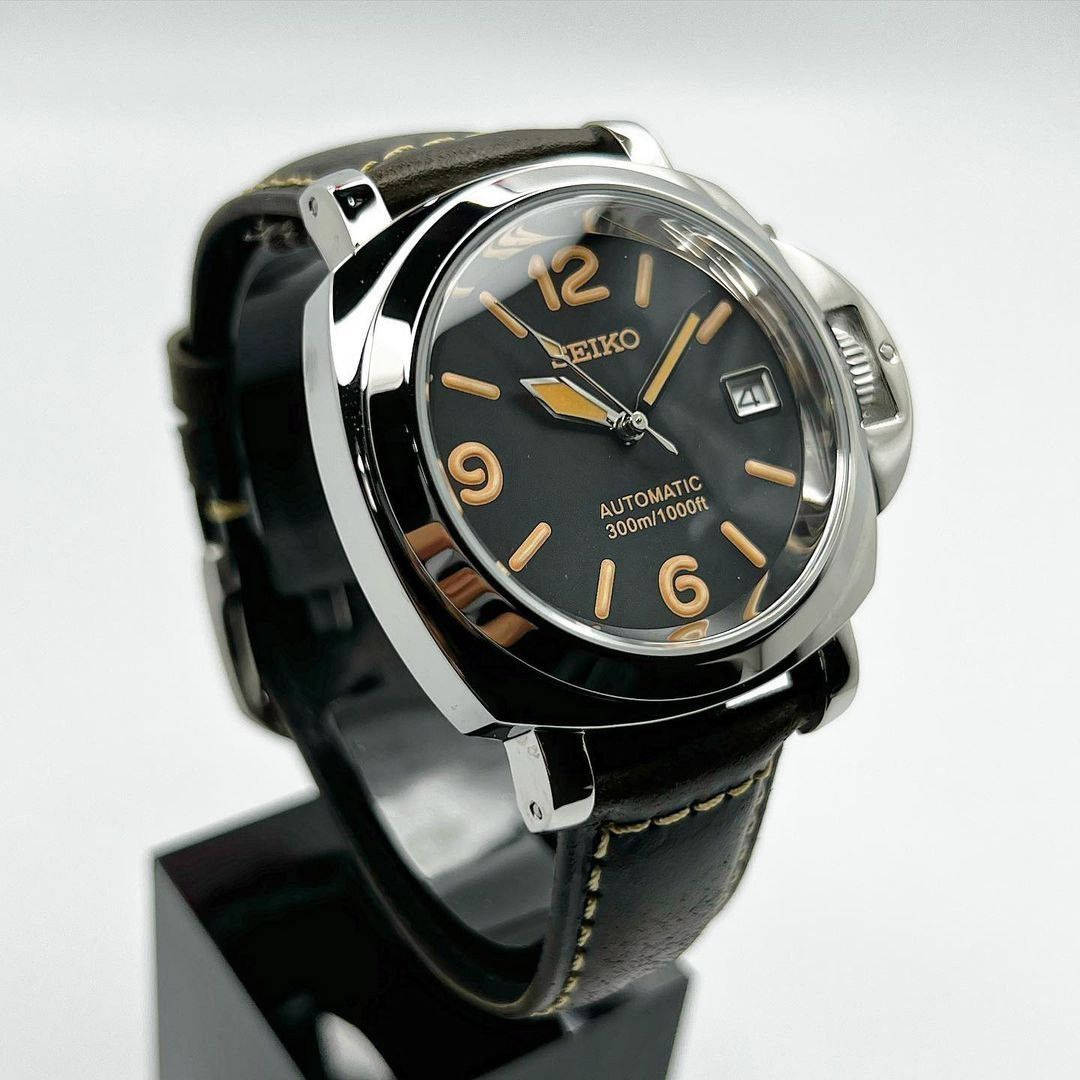 Custom RARE Seiko Watch Custom Mod Vintage Style Polish PAM 44MM | Grailed