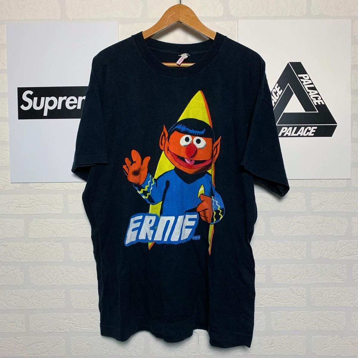 Anime × Cartoon Network × Vintage SESAME STREET BIG PRINT ERNIE T SHIRT ...