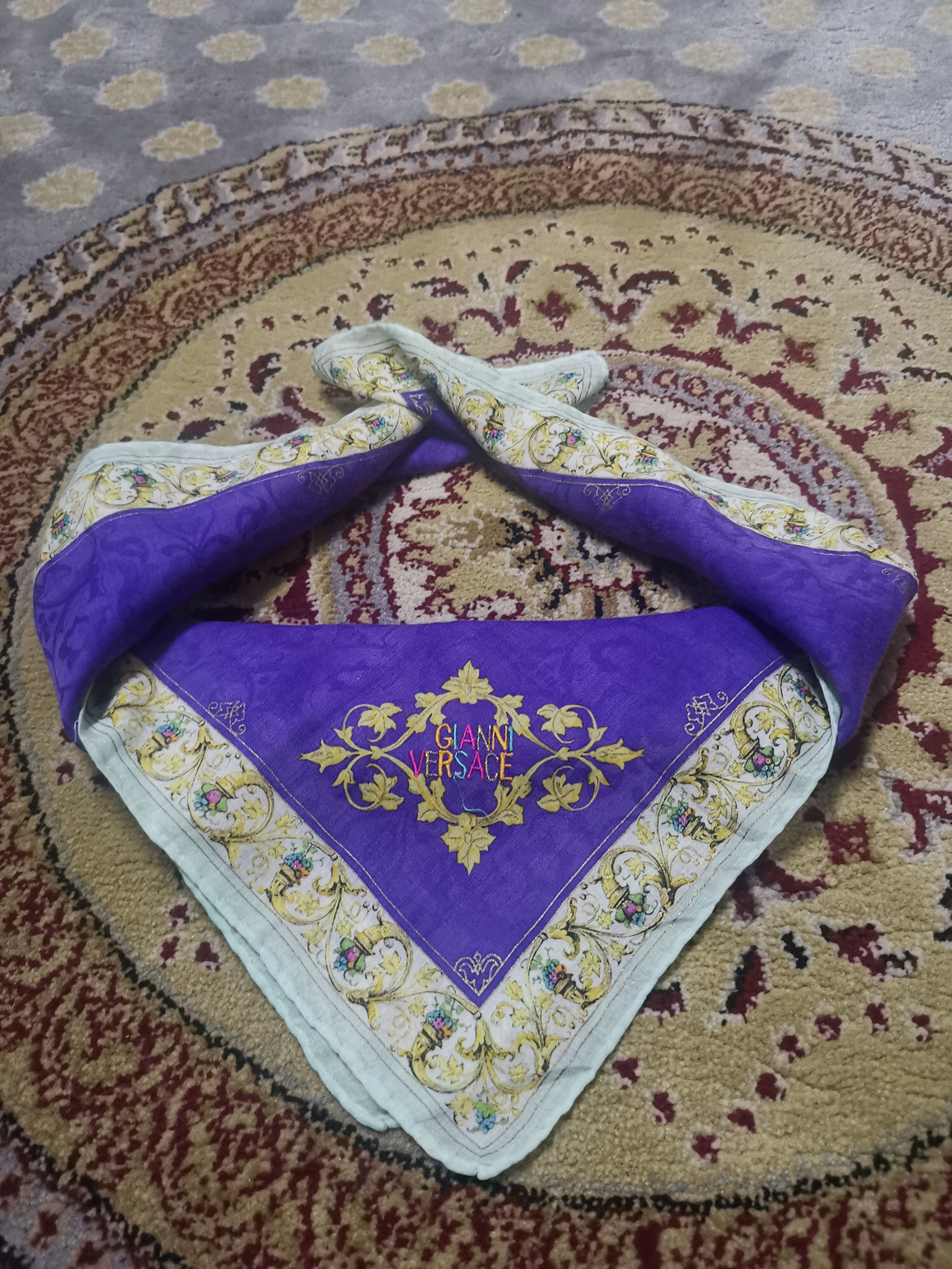 Luxury × Versace Gianni Versace Silk Handky Handkerchief | Grailed