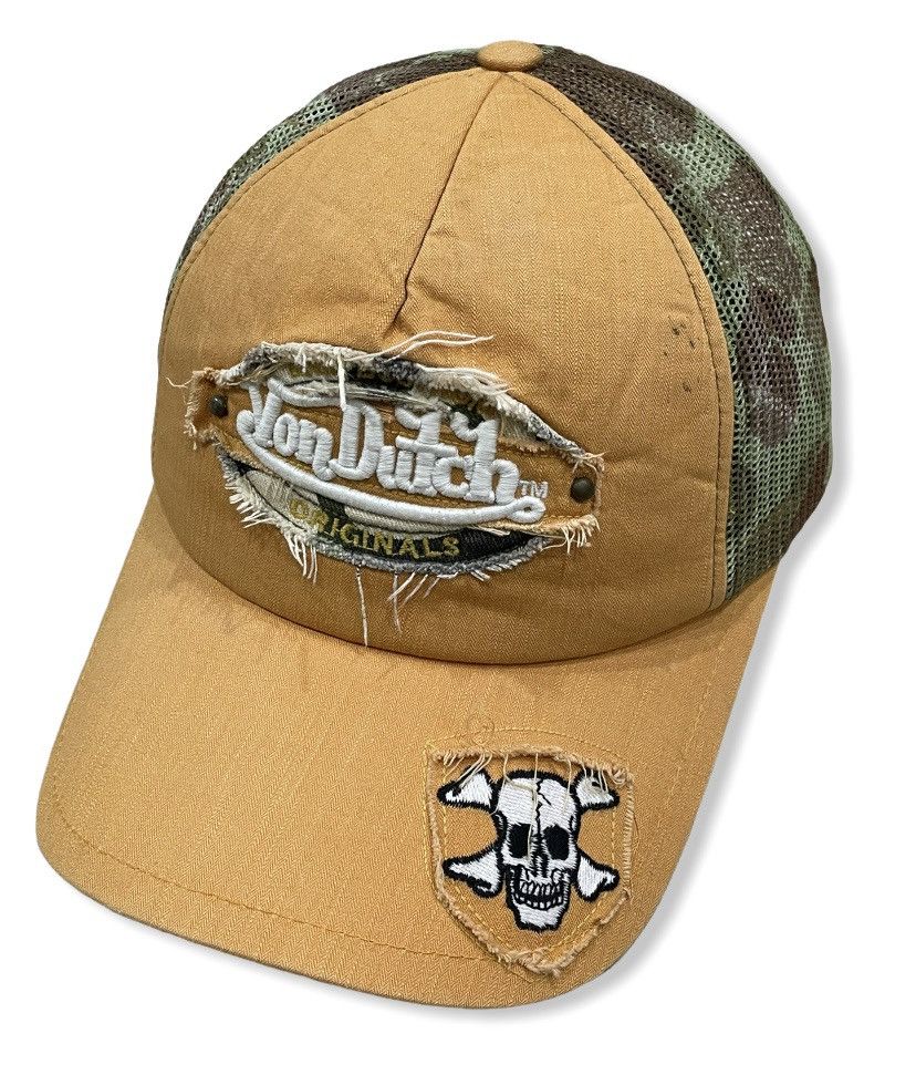 Von Dutch DELETE ANYTIME! 90’s VON DUTCH Skull Skeleton Trucker Hat ...