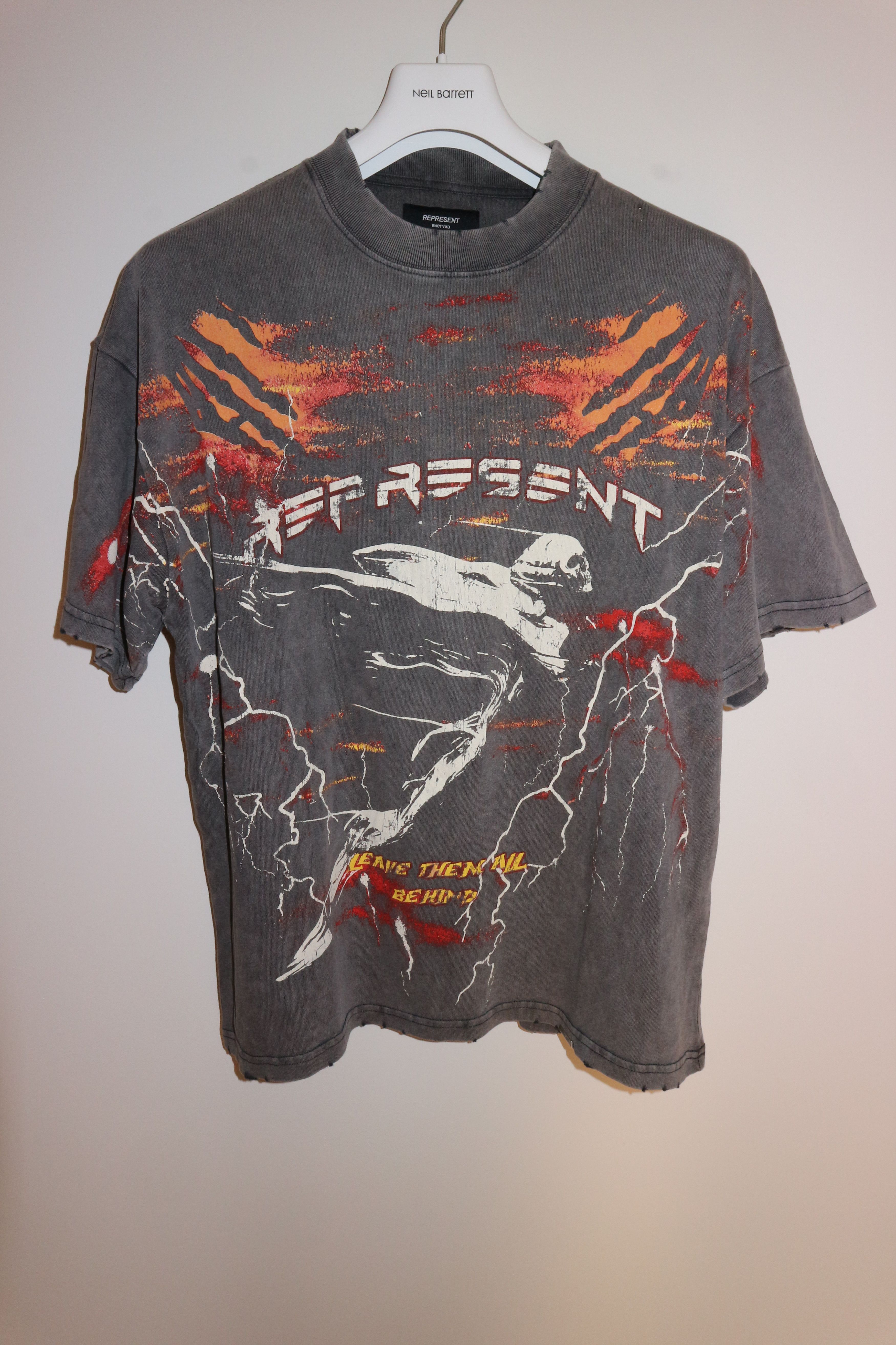 Represent Clo. Leave them all behind print t-shirt | Grailed