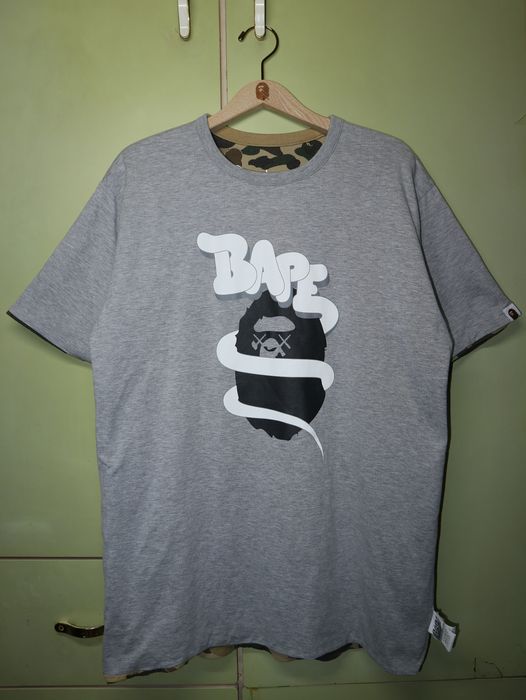 Bape 1st Camo Skullsta Bendy Ape Head Logo Reversible Tee | Grailed