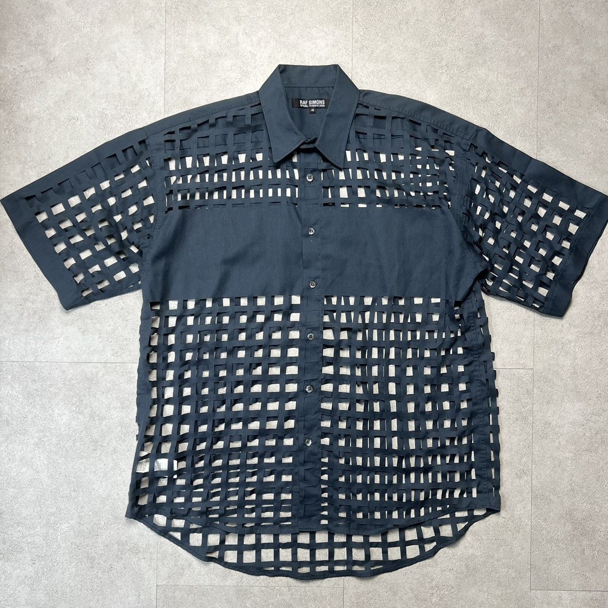 Raf Simons Raf Simons SS06 Lasecut Mesh Shirts | Grailed