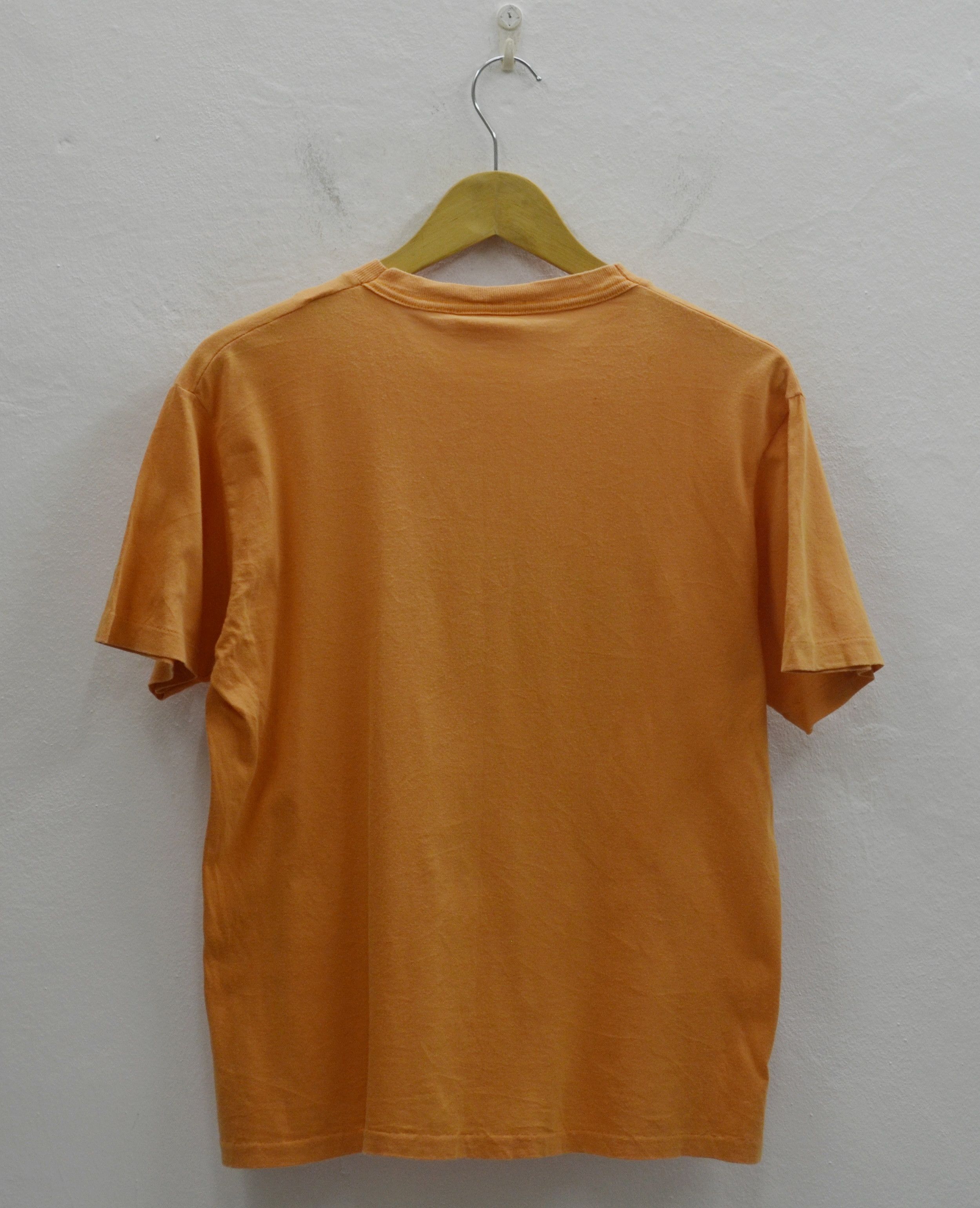 Yves Saint Laurent YSL Multicolor Big Logo Orange Tee Made In Italy ...