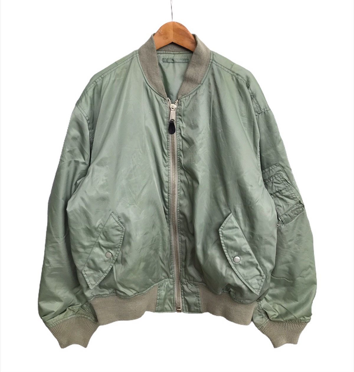 Military × Vintage Army type Ma-1 bomber jacket | Grailed