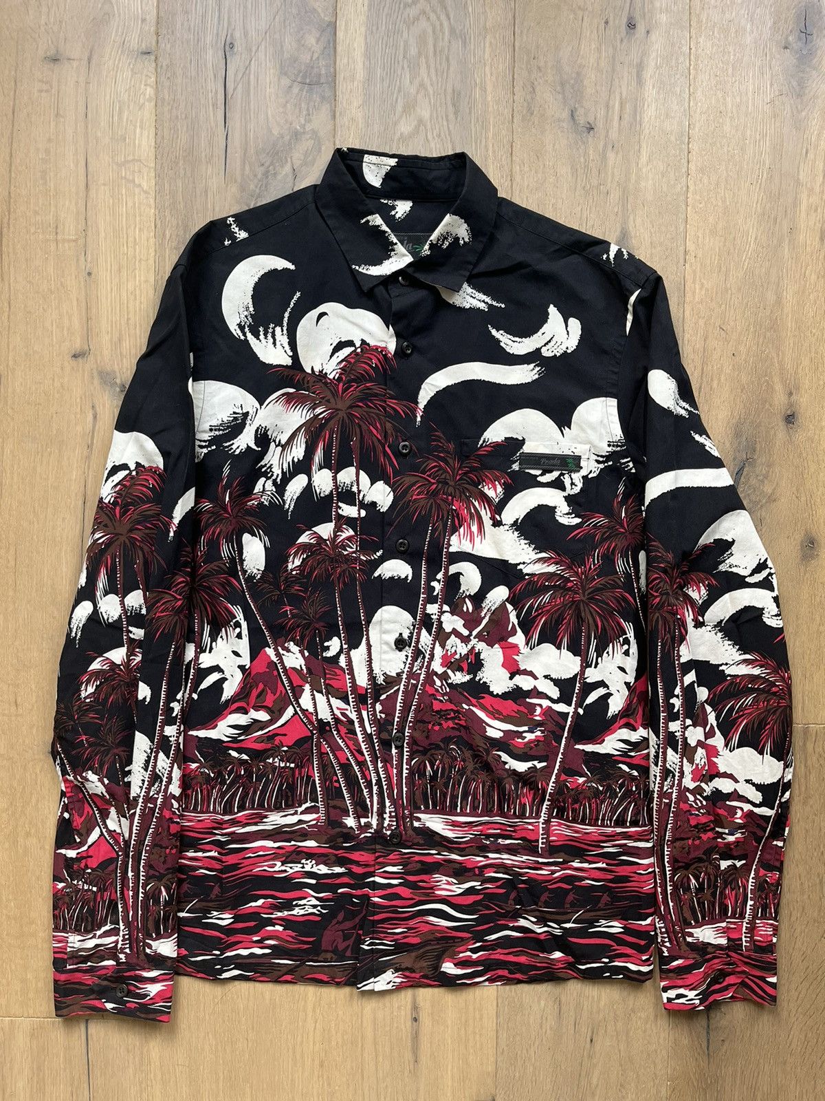 Prada Prada 2014 Hawaii Palm Tree Button Up Shirt | Grailed