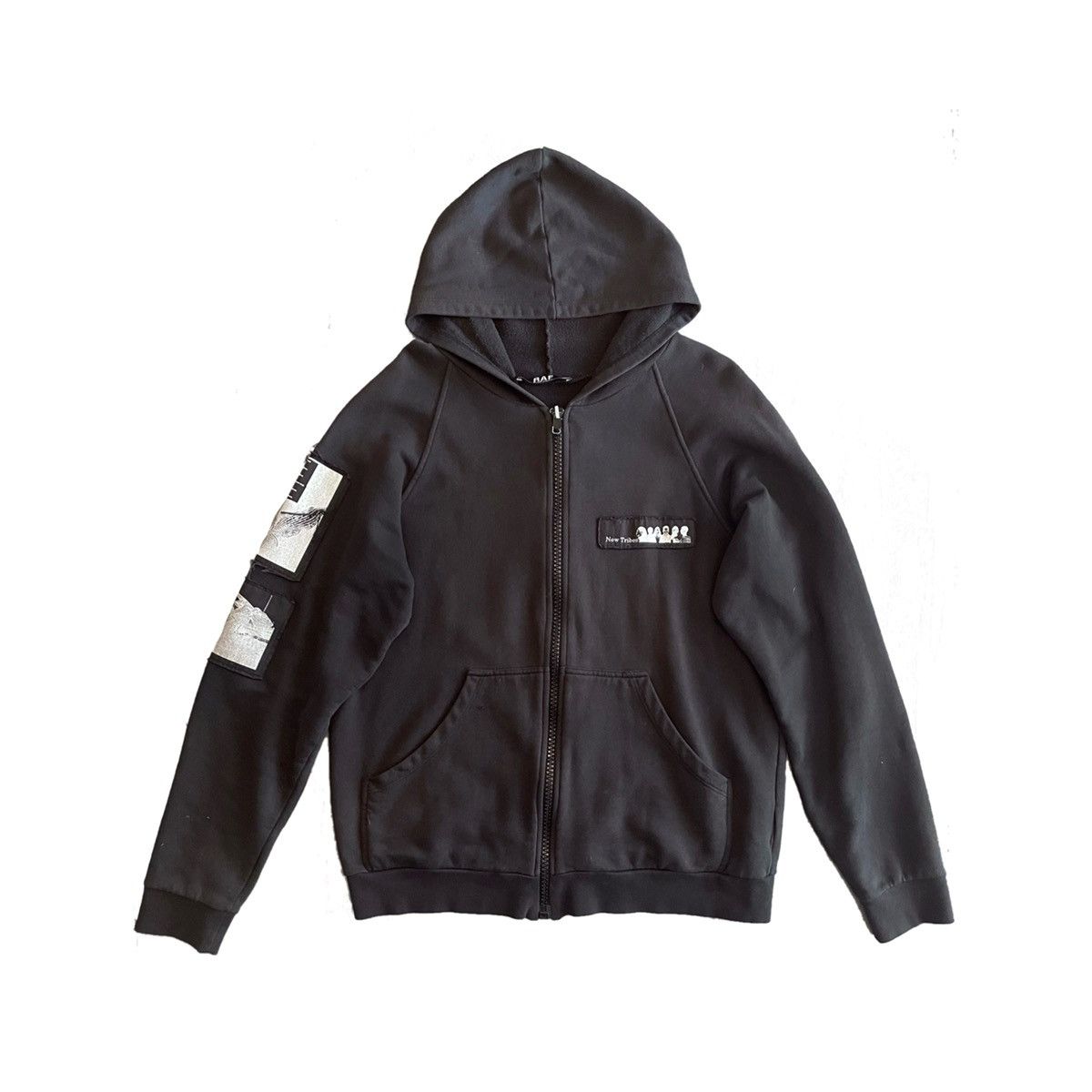 Raf Simons ★ Raf by Raf Simons, “New Tribes” Zip-up Raglan Hoodie | Grailed