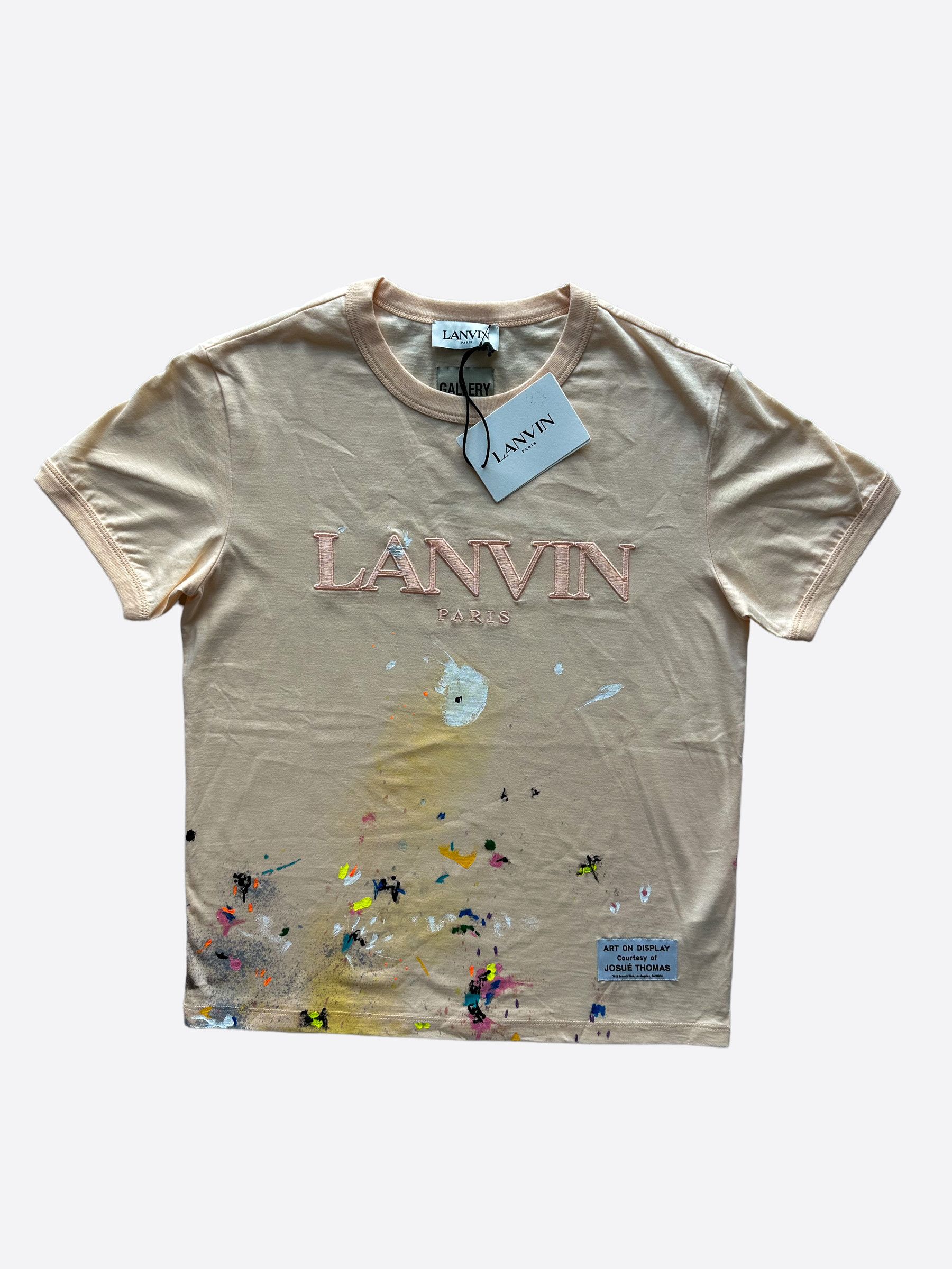 Lanvin Gallery Dept Lanvin Paint Splatter Embroidered T-Shirt | Grailed