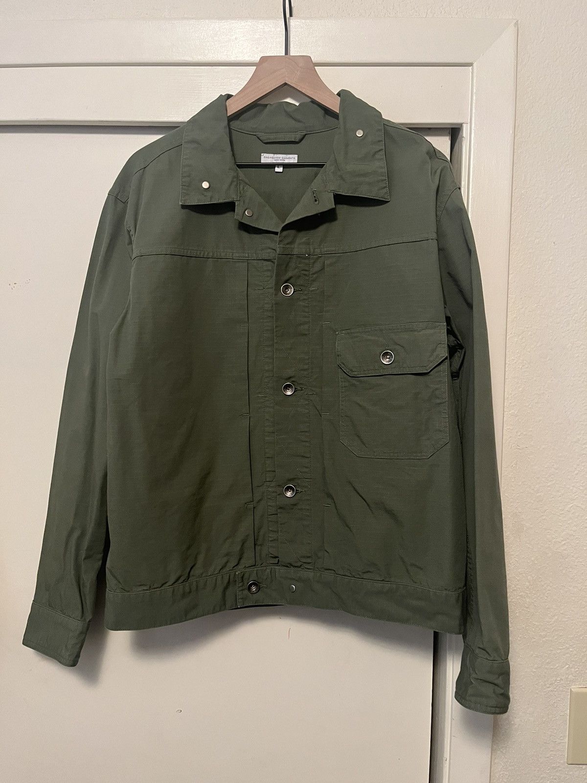 Engineered Garments Engineered Garments Olive Trucker Jacket | Grailed