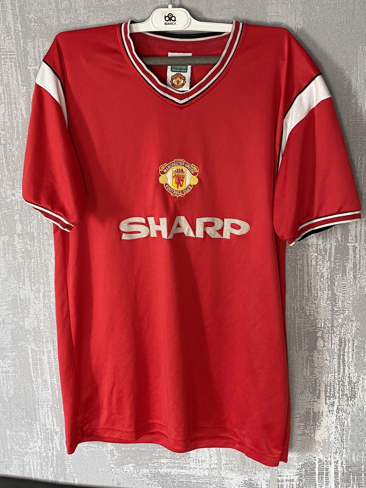 Vintage Vintage Manchester United Soccer Jersey Sharp Score Draw | Grailed