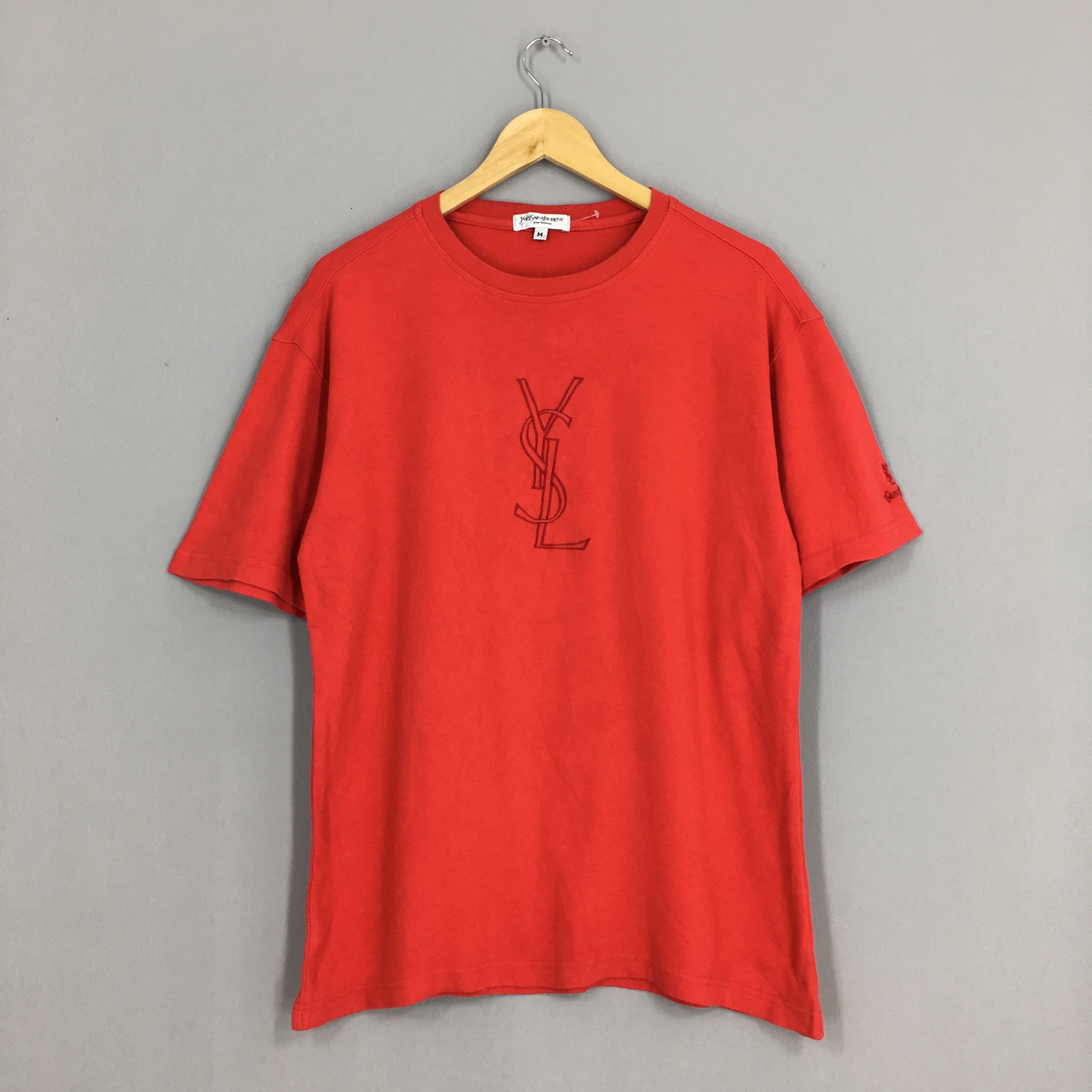 Vintage Vintage YSL Yves Saint Laurent Embroidery Tshirt Size M | Grailed