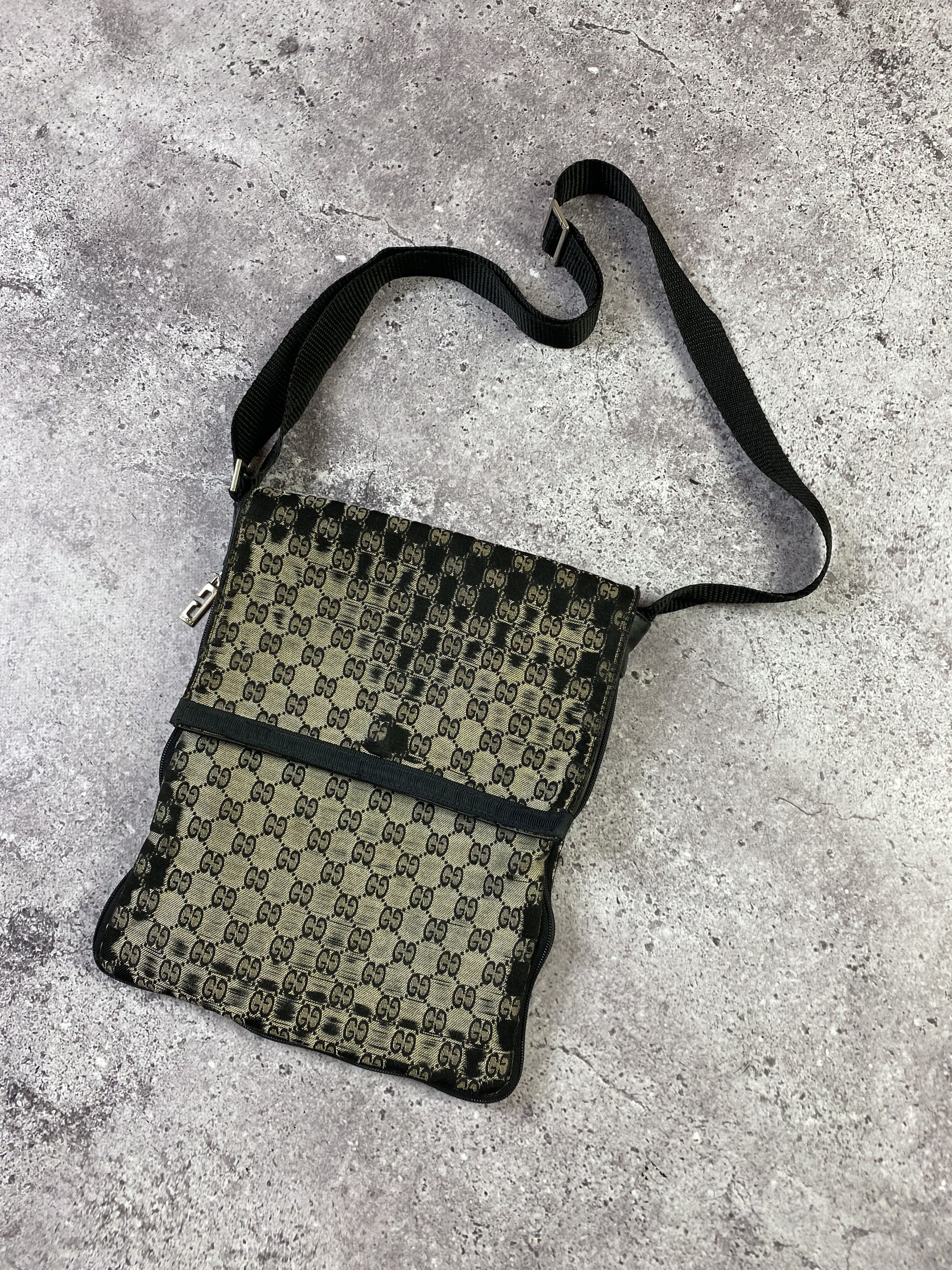 Vintage Vintage Gucci Style Distressed Trash Messenger Bag | Grailed