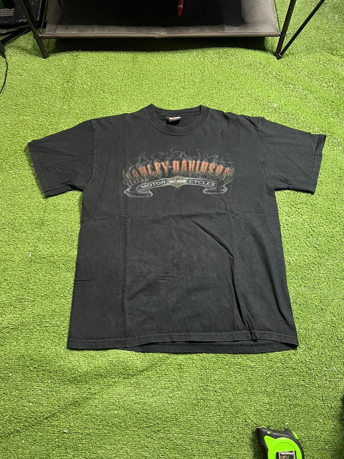 Vintage vintage harley davidson smoking logo eagle shirt | Grailed