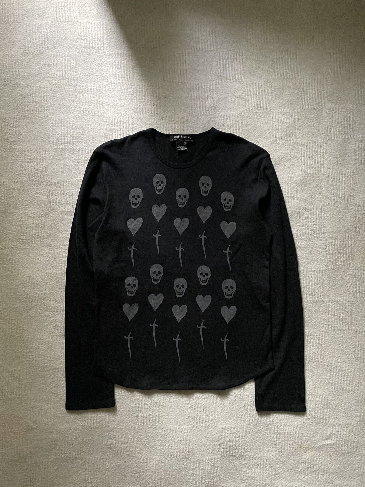 Raf Simons × Vintage Raf Simons AW98 ‘Skulls, Hearts, Daggers ...