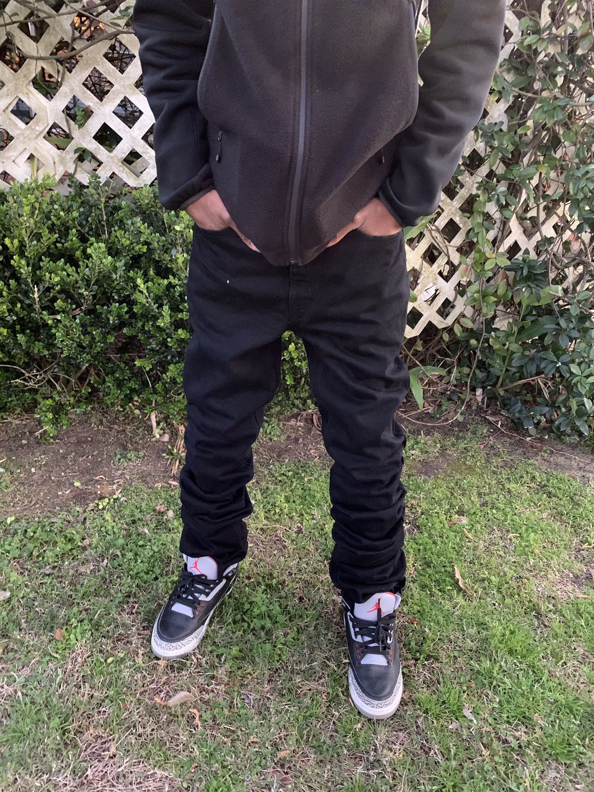 Other BLACK EXTENDED/ STACKED JEANS VLONE DUNK SB OFF WHITE | Grailed