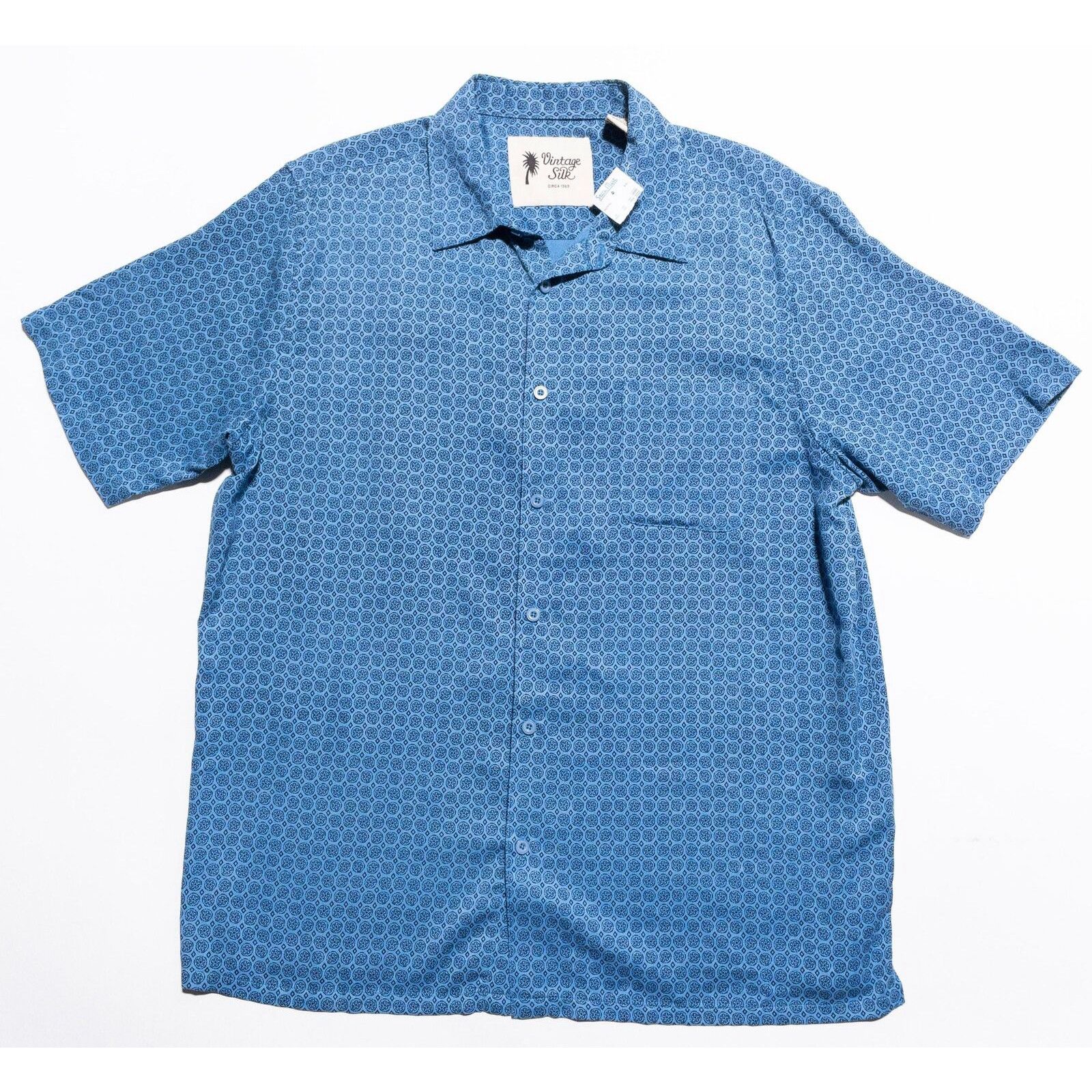 Alohas Vintage Silk Circa 1969 Hawaiian Shirt Men's 2XL Aloha Camp Blue ... Alohas Vintage Silk Circa 1969 Hawaiian Shirt Men's 2XL Aloha Camp Blue ...