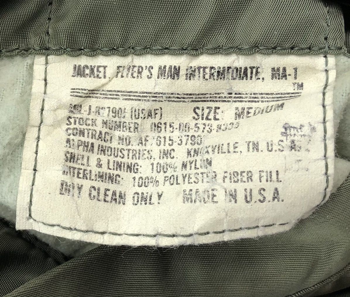 Alpha Industries Vintage Flyer's Man Intermediate MA-1 Bomber Flight Jacket | Grailed