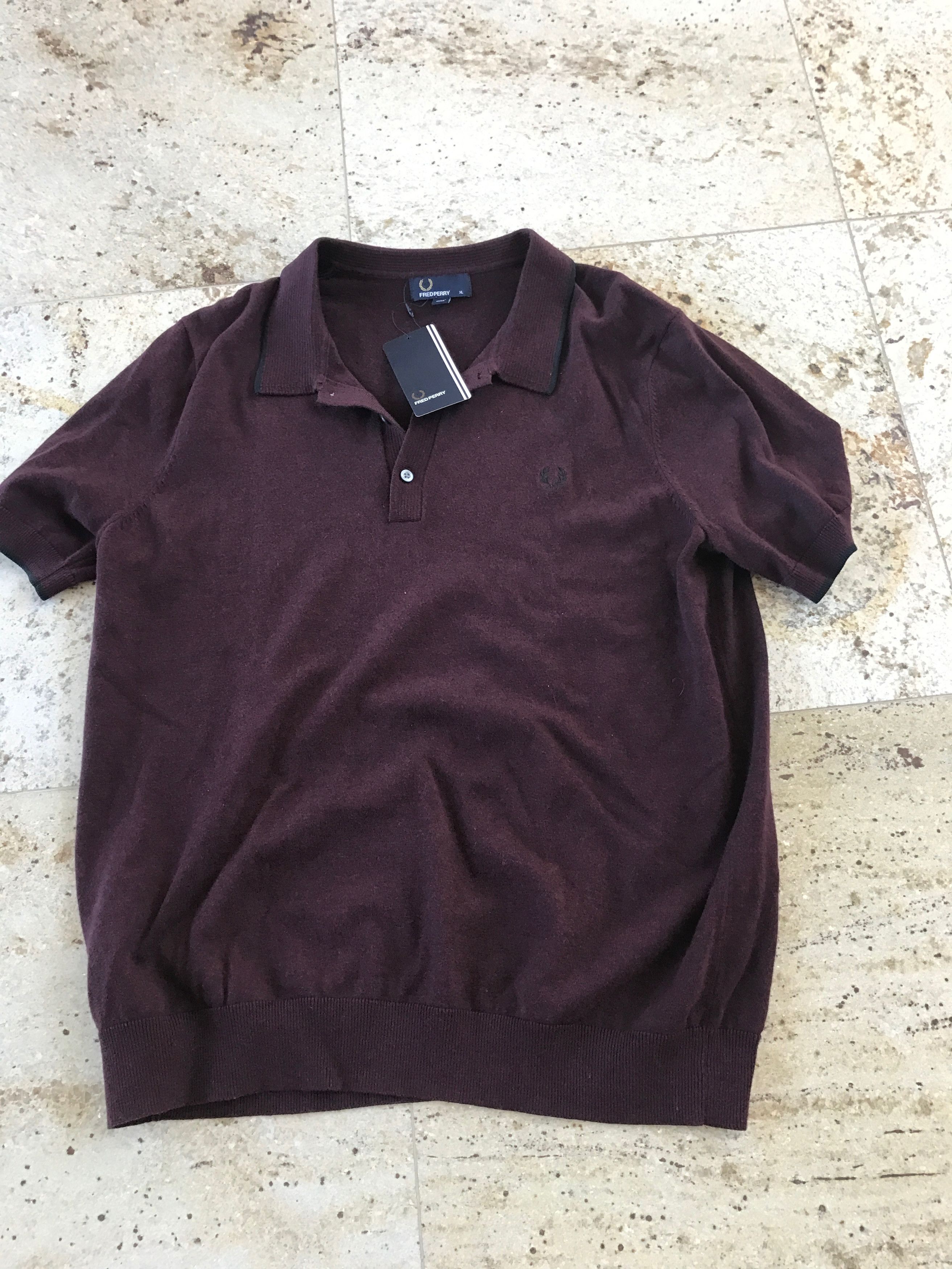 Fred Perry Red Multi Polo | Grailed