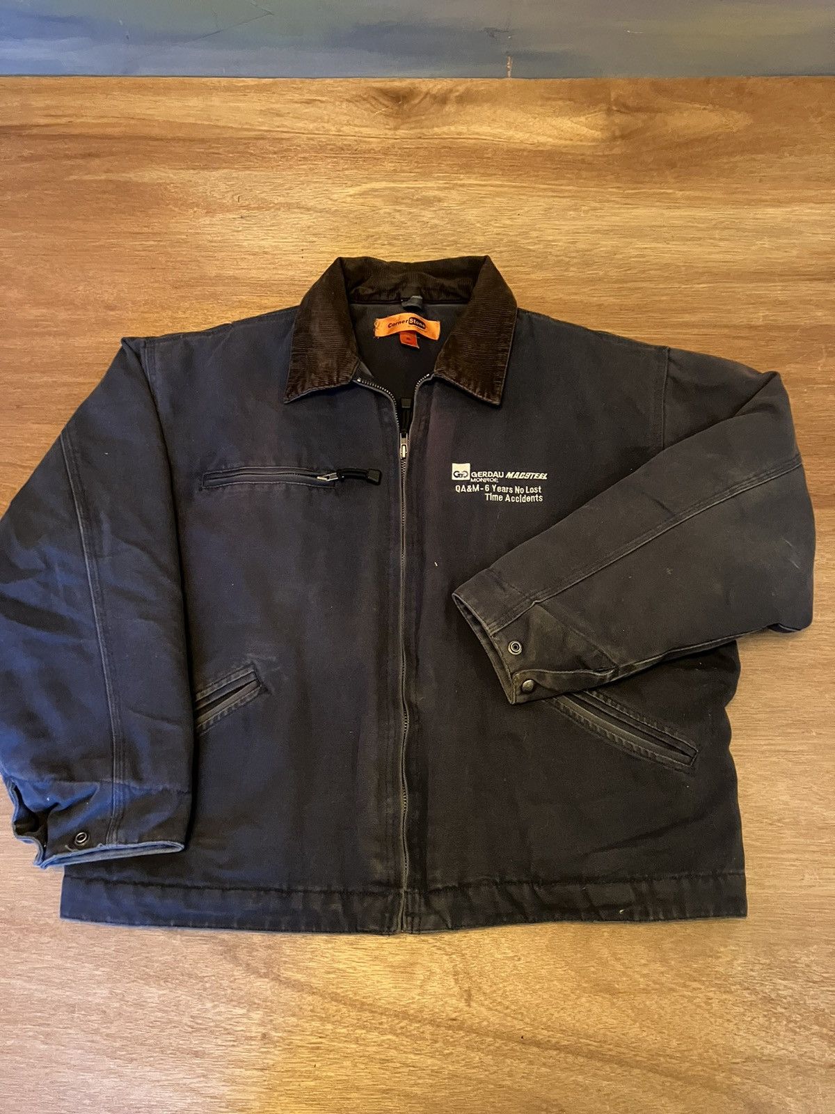 Vintage × Workers Vintage Detroit Style Workwear Jacket Blue Corduroy ...